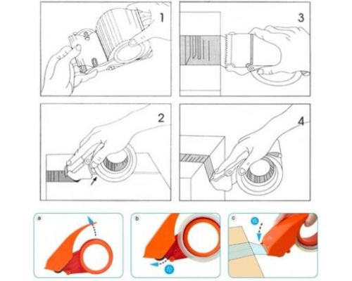 How to use tape cutter store